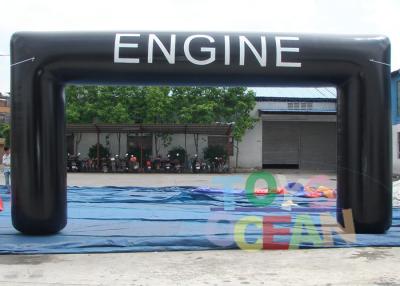 China Tienda inflable modificada para requisitos particulares Inflatables publicitaria grande negra del arco del motor para los acontecimientos en venta
