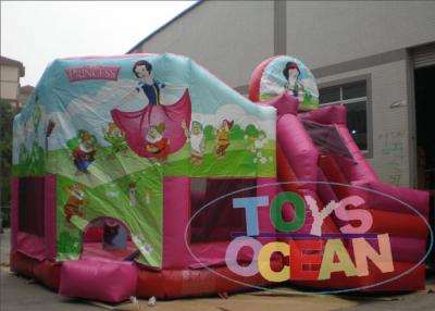 Cina Principessa rosa Inflatable Bouncer Combo della struttura/Camera di rimbalzo per i bambini parcheggia in vendita
