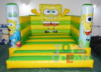 Cina Moonwalk di salto gonfiabile del fumetto dell'aria del castello di Spongebob di divertimento di rimbalzo dei bambini in vendita