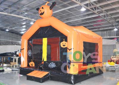 Cina Camera gonfiabile di rimbalzo di tema di Halloween, rimbalzo di salto di moonwalk gonfiabile della zucca in vendita