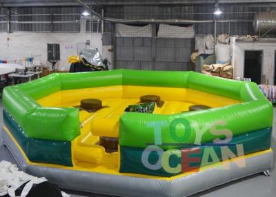 Cina macchina interattiva pazza di Wipeout del gioco gonfiabile di fusione di colore di abitudine di 6x6m in vendita