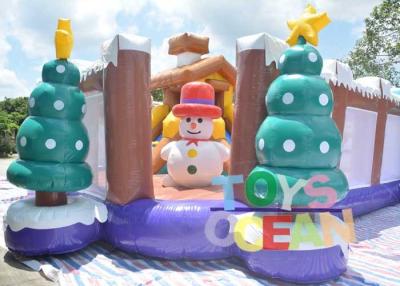Cina Parco di divertimenti gonfiabile dei bambini della Camera di rimbalzo del pupazzo di neve della tela cerata del vinile del PVC in vendita