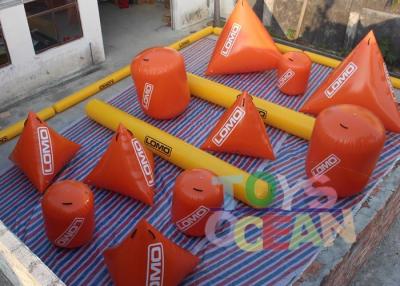 Cina bunker gonfiabili dell'aria di paintball della tela cerata del vinile del PVC di 0.9mm con stampa di seta in vendita