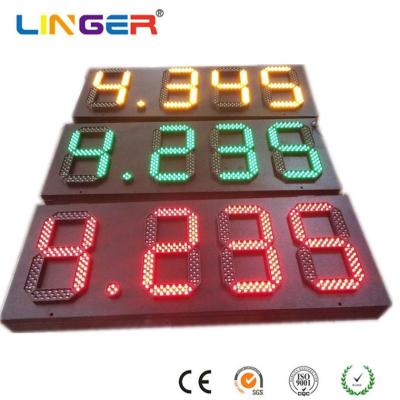 China Red / Green / Yellow 4 Digit 7 Segment Displays Wireless Digital Sign For Gas Station for sale