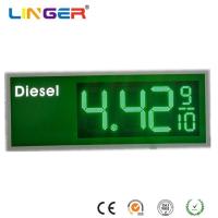 Quality Ultra Bright Gas Station LED Sign Customized LED Gas Price Displays Green for sale