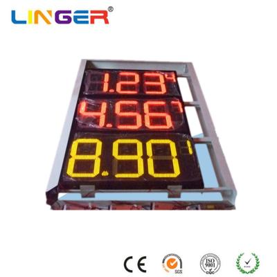 China Light Sensing Electronic Gas Price Sign Auto Adjusting LED Gas Price Display With Super Brightness for sale