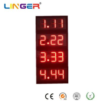 China PCB Electronic Gas Price Sign Humidity Resistance Conformal Coated LED Gas Price Sign for sale