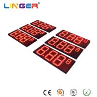 Quality MCU Controlled Digital Gas Price Sign Red / Green / White LED Gas Station Signs for sale