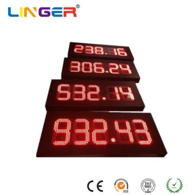 China Customized Digital Gas Sign MCU Controlled Electronic Gas Price Signs for sale