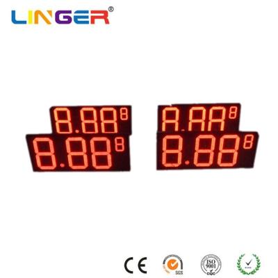 China Customized Digital Gas Price Sign 5000mcd - 9000mcd Gas Price LED Sign for sale