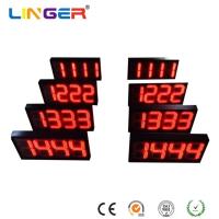 Quality Neat Connection Electronic Gas Signs Auto Adjusting Digital Gas Sign RED With for sale