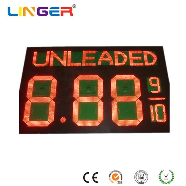 Quality Smart Brightness Adjustment Gas Prices Sign IP67 Gas Station LED Price Signs Outdoor for sale