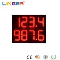 Quality DC12V LED Gas Station Signs Red Digital Gas Price Sign With Meanwell Brand Power for sale