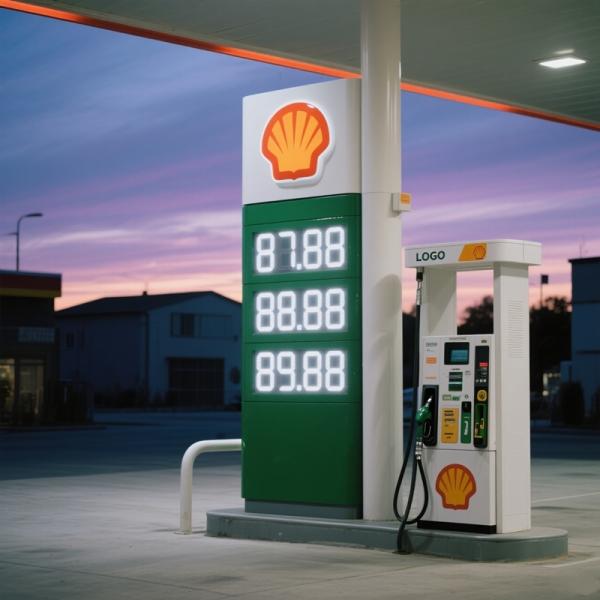 Quality Commercial Grade Gas Price Board Customized LED Oil Price Display for sale