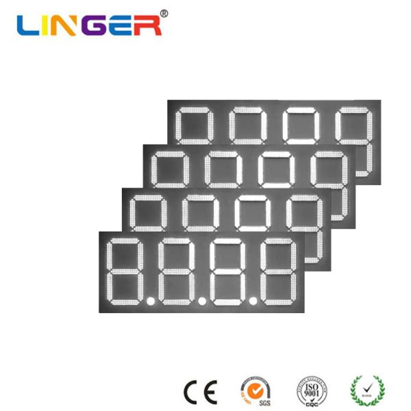 Quality White Gas Station LED Price Display Interchangeable LED Gas Price Displays for sale