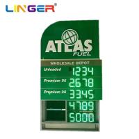 China Adjustable Address Code 12inch Green LED Oil Price Display – No Interference for sale