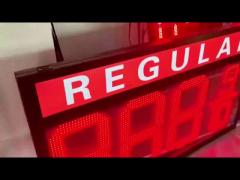 Diesel Gas Price LED Display 12 Inch LED Gas Price Sign Waterproof For USA Gas Station