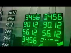 Programmable Gas Station Price Signs MCU Controlled LED Gas Price Sign Red
