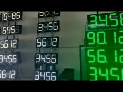 customized logo gas price led sign red and green digital gas sign