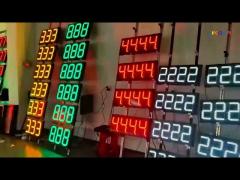 400mmx1000mm led fuel price signs blue color gas price display waterproof for usa gas station