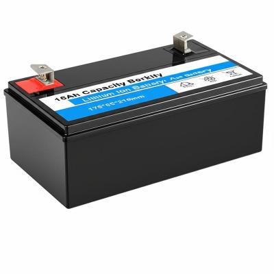 China 15Ah Capacity Electric Forklift Lithium Ion Battery 175*85*210mm Black for sale