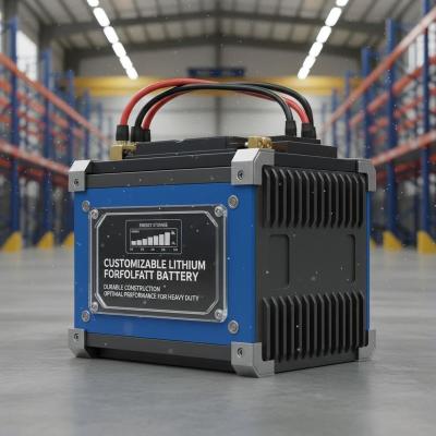 China Customizable Lithium Forklift Battery Providing Energy Storage Durable Construction and Optimal Performance for Heavy Duty for sale
