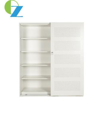 中国 2移動ドアの鋼鉄オフィスの食器棚の金属の貯蔵のファイル キャビネット 販売のため