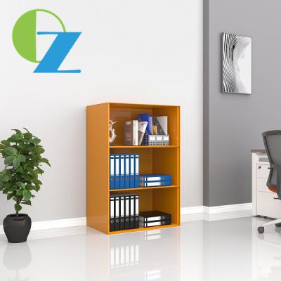 中国 細い端の2つの層の開架との鋼鉄オフィスの食器棚の黄色 販売のため