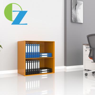 China Slim Edge Open Shelf Steel Office Cupboard Yellow Stain 1 Layer Open Shelf for sale