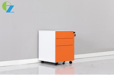 China Customizable Colorful Office A4 File 3 Drawer Mobile Pedestal Cabinet Movable for sale