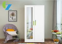 China Steel Double Door Cupboard With Mirror , Commercial Metal Storage Cupboard for sale