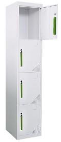 China Thickness 1.2mm Metal 4 Door Steel Lockers For Small Office for sale