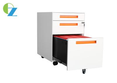China Assembly Big Secend Drawer Slim H570mm Mobile Pedestal File Cabinet Non KD for sale