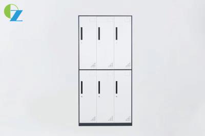 중국 Horizontal 6 Door Steel Office Locker Disassemble For Gym School Swimming Pool 판매용