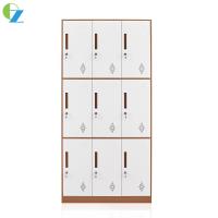 중국 9 Door Padlock Steel Storage Locker Width 900mm for School Office 판매용