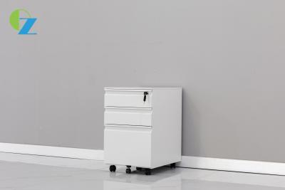 China Gooseneck Handle 3 Drawer Mobile Pedestal Cabinet Anti Dumping Under Desk for sale