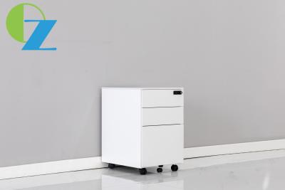 China Customized 3 Drawer Under Desk File Cabinet Side Handle With Password Key for sale