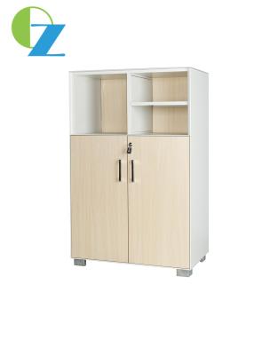 China Swing Door Thin Edge Slim Wood Storage Cabinet 2 Tier for sale