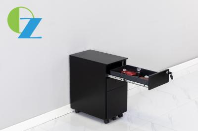 China Side Open Mobile Pedestal Cabinet 3 Drawers Lockable Filing Storage 5 Wheels for sale