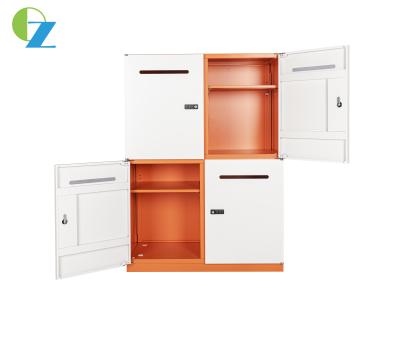 China Mail Box Design Item Storage Small Locker Cabinet 6 Doors for sale