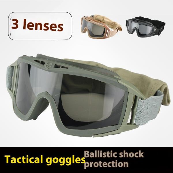 Quality Desert Tactical Goggles-Special Forces- style Protective Eyewear for Military for sale