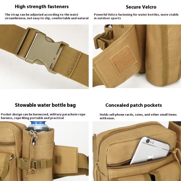 Quality Fanny Pack Men'S Multi-Functional Sports Waterproof Small Fanny Pack Kettle for sale