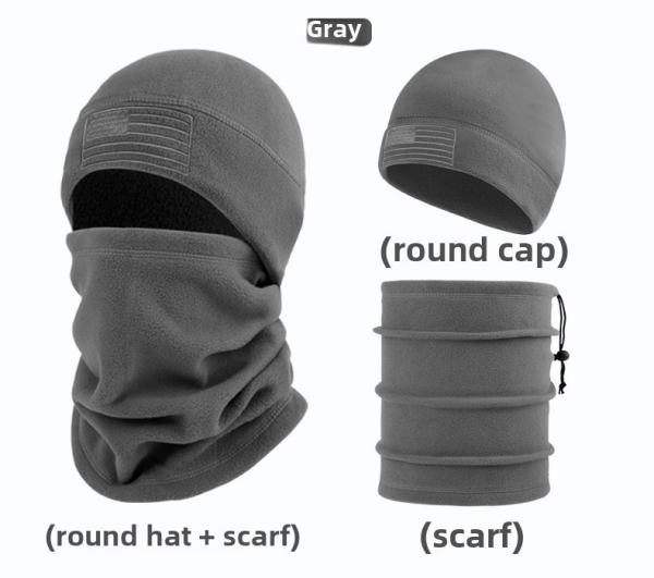 Quality Fleece hats men and women winter windproof warm mask outdoor skiing riding neck for sale