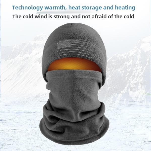 Quality Fleece hats men and women winter windproof warm mask outdoor skiing riding neck for sale
