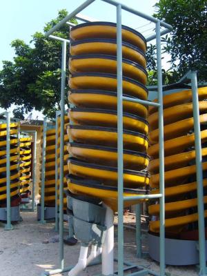 Cina Separatore dello scivolo a spirale dell'attrezzatura del condimento di minerale metallifero di 4 secchi del rotolo in vendita