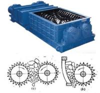 China High Capacity Sizing Stone Crusher Machine Double Teeth Roller for sale