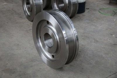 China Crane Wheel Castings And Forgings Single Or Double Flanged Or No Flanged for sale