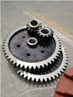 China Ball mill small gear ring manganese steel casting gear support customization for sale