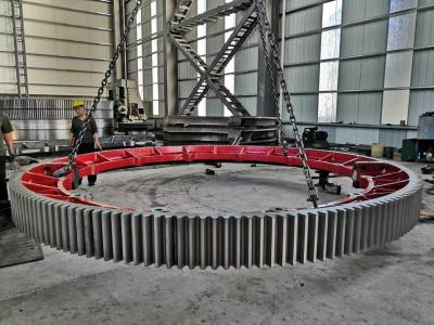 Cina Ingranaggio girante resistente Ring And Spur Gear Manufacturer dell'essiccatore 40CrMo della pianta del cemento in vendita