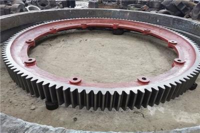 Cina Ingranaggio esterno di giro del mulino del grande diametro e forno rotante d'acciaio di Ring Gear For in vendita